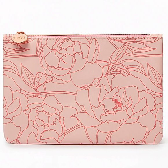 ipsy | Bags | Ipsy May Pink Rose Peony Makeup Bag New | Poshmark